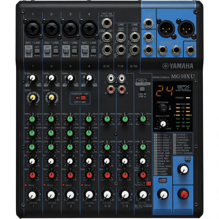 Buy Yamaha MG10XU 10 Channel Mixer With USB Effect - Ion